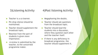 Radio in Education | PPTX