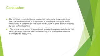 Radio in Education | PPTX