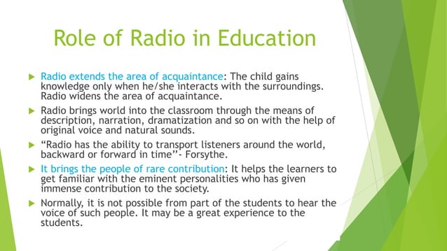 Radio in Education | PPTX