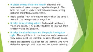 Radio in Education | PPTX