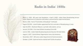 Radio in india | PPTX