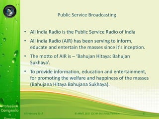 Radio in India | PPTX