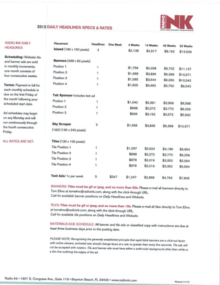 Radio ink media kit | PDF