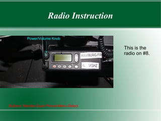Radio instruction | PPT