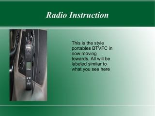 Radio instruction | PPT