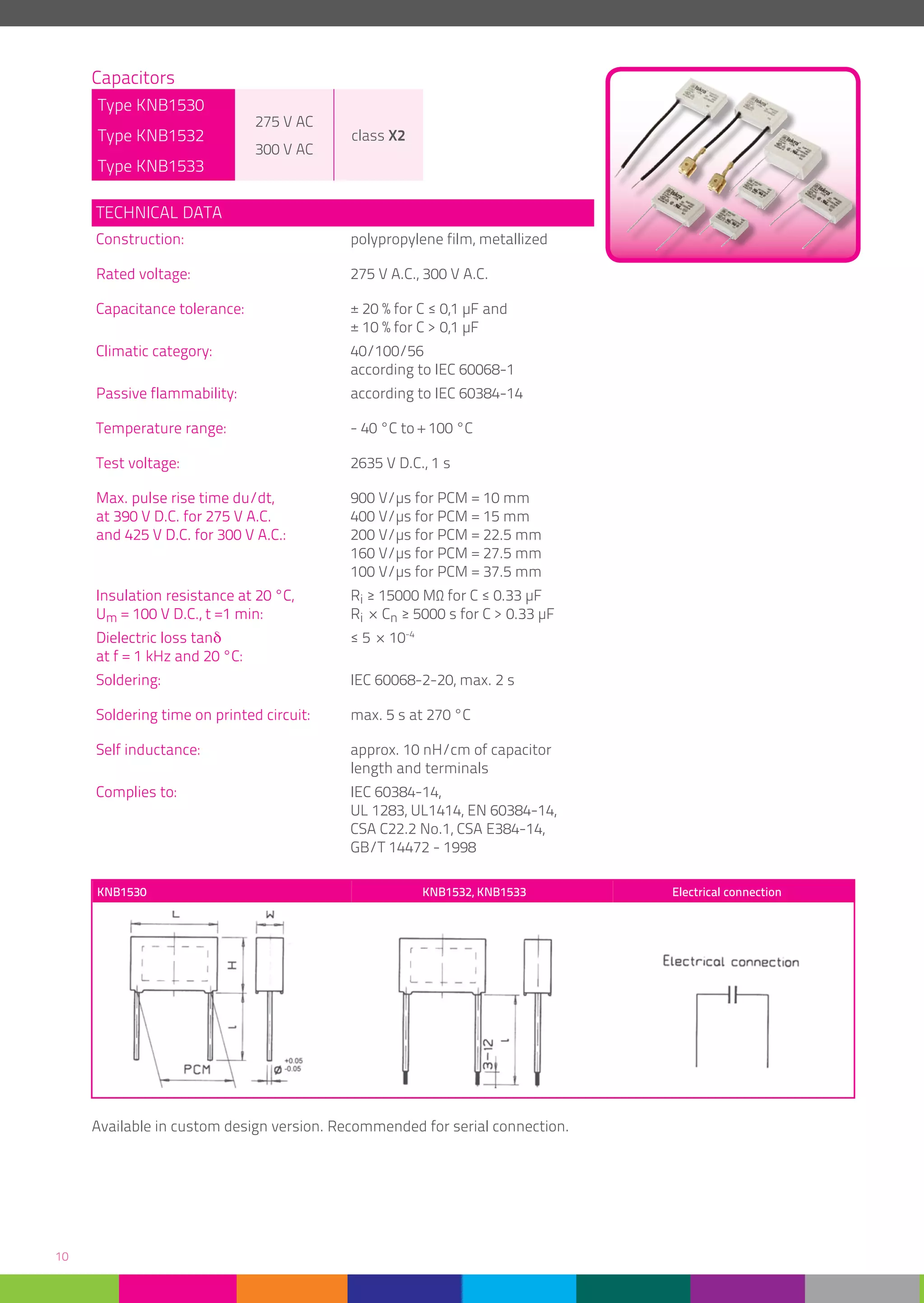 Radio Interference Suppression Capacitors and Filters | PDF