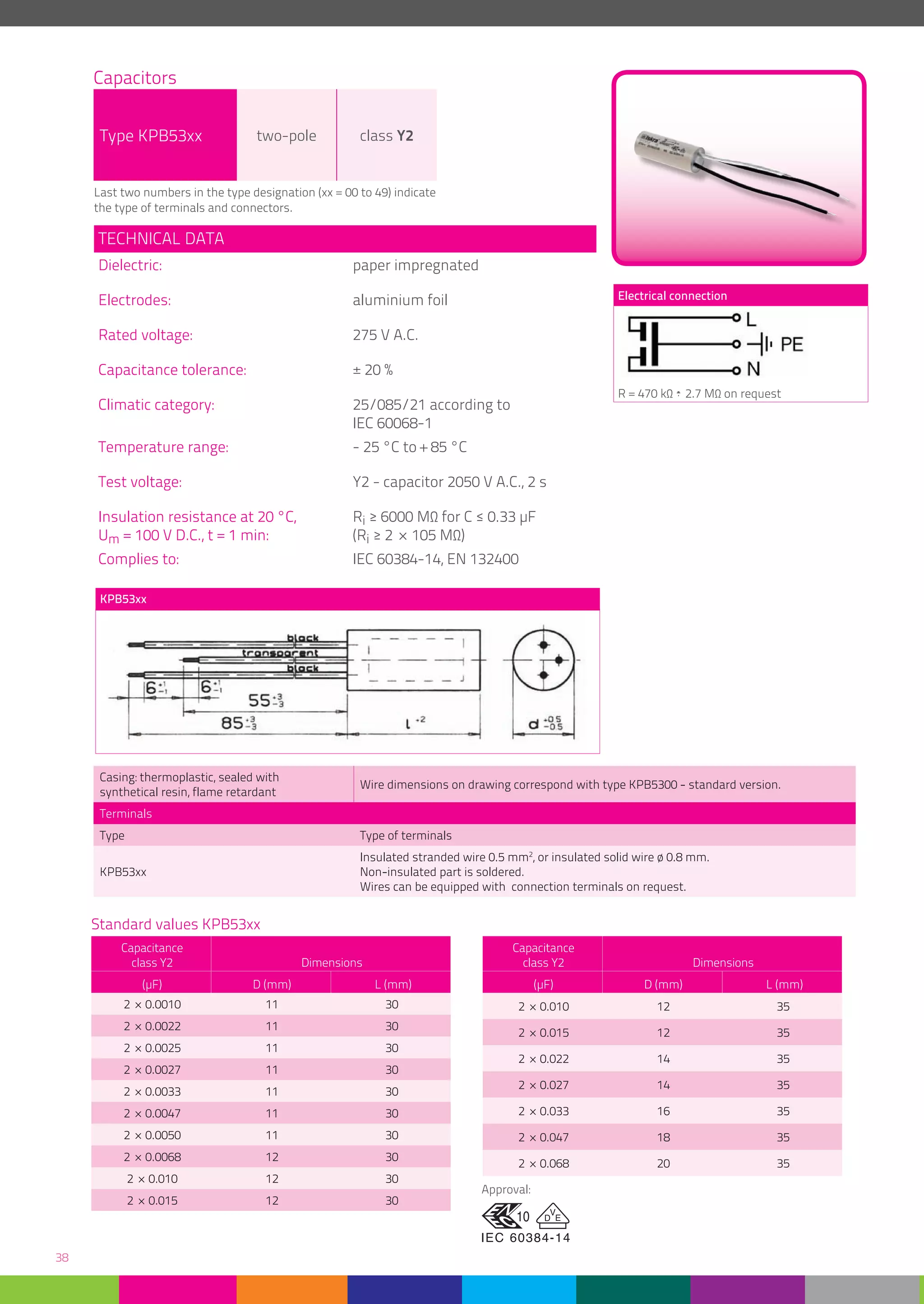 Radio Interference Suppression Capacitors and Filters | PDF