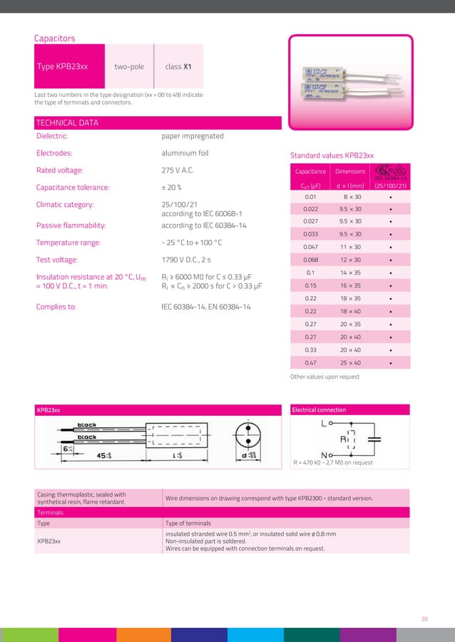 Radio Interference Suppression Capacitors and Filters | PDF | Radio ...