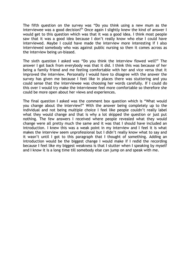 Radio interview evaluation | ODT