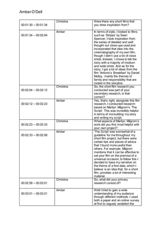 Radio interview script | DOCX