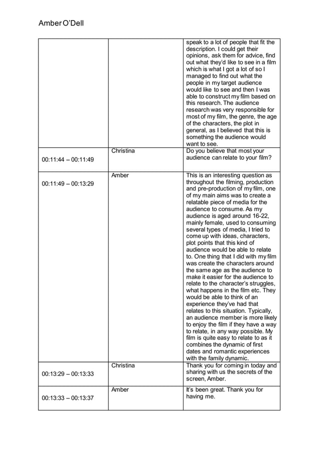 Radio interview script | DOCX