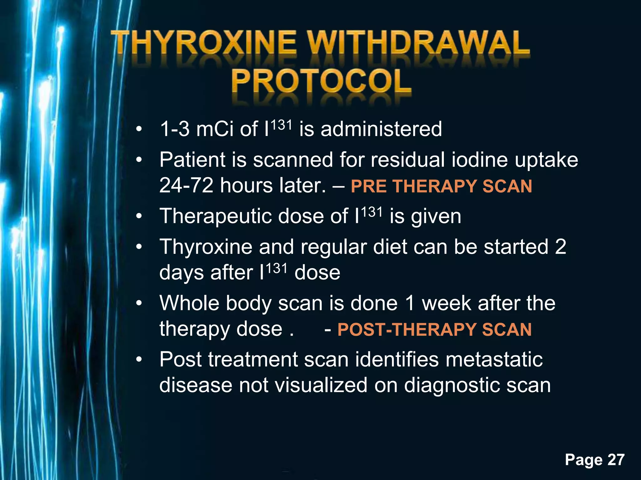 Postoperative Radioiodine Ablation in Thyroid Cancer | PPTX