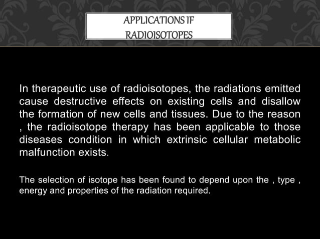 Radio isotope | PPT
