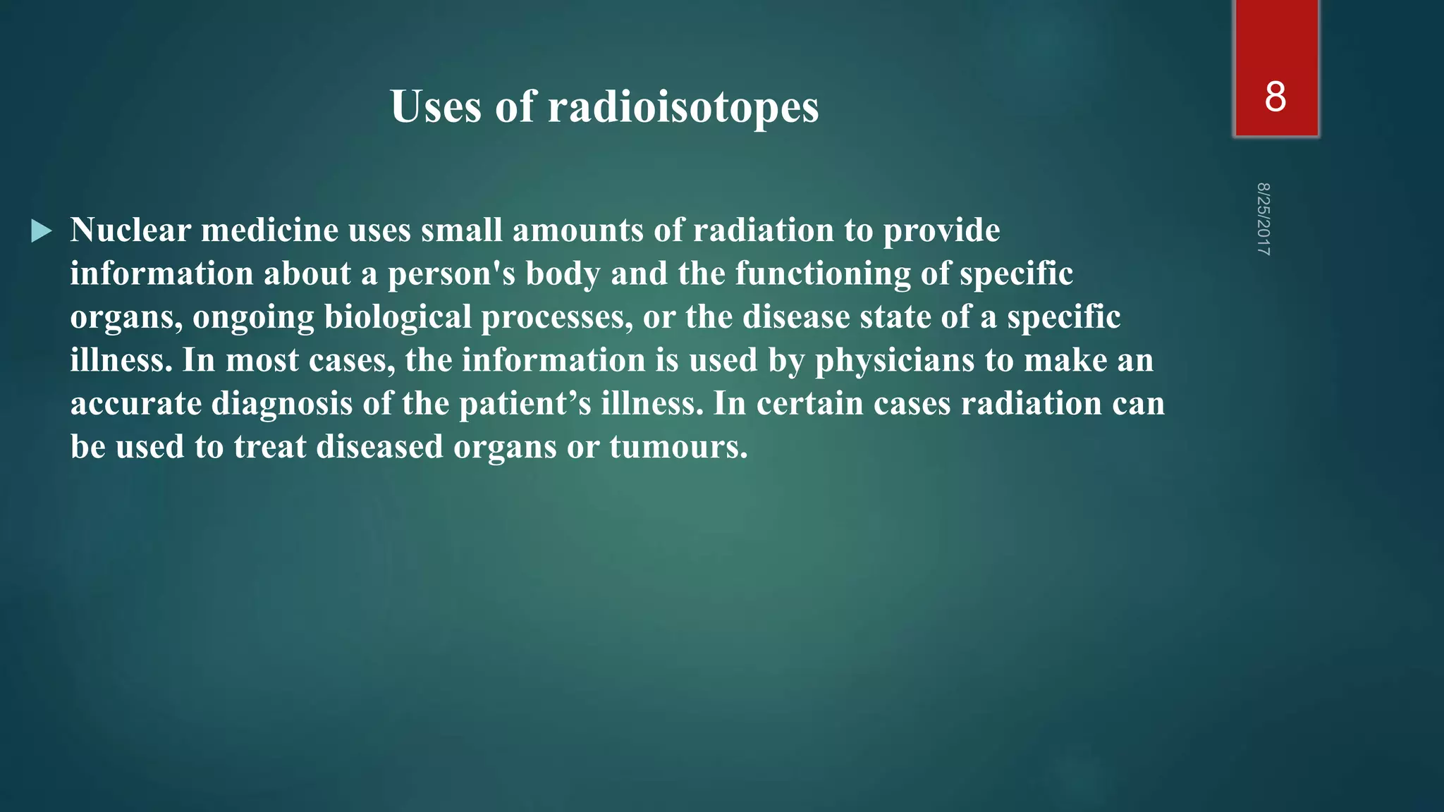 Radio isotopes | PPTX