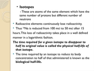 radio isotopes full notes with proper description | PPTX