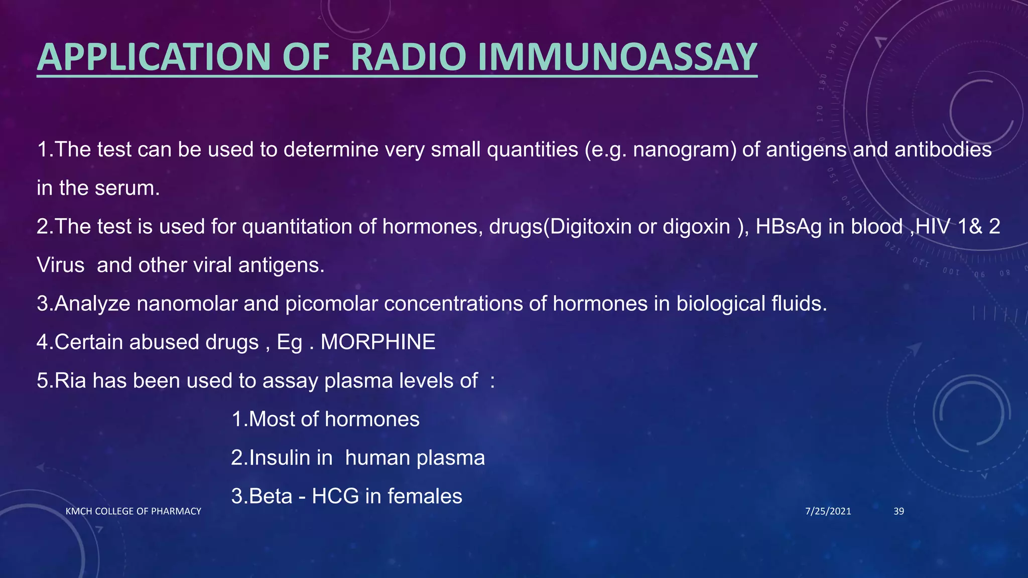 RADIO IMMUNO ASSAY | PPTX