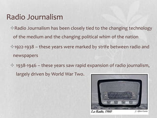 Radio journalism | PPTX