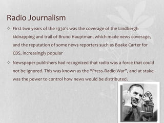 Radio journalism | PPTX
