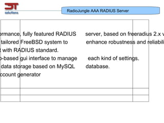 Radiojungle AAA RADIUS introduction | PPT