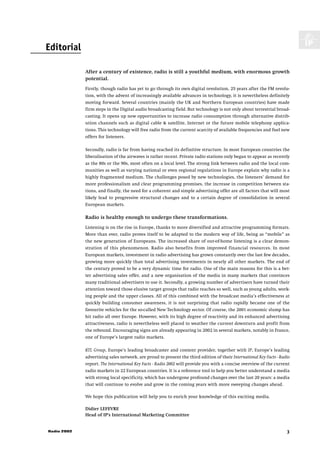 Radio Key Facts 2002 | PDF | Europe Travel | Travel Locations