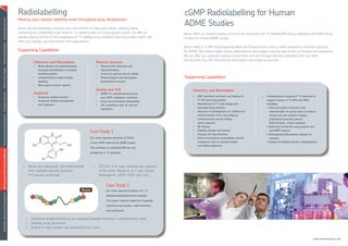 Radiolabelling Capabilities | PDF
