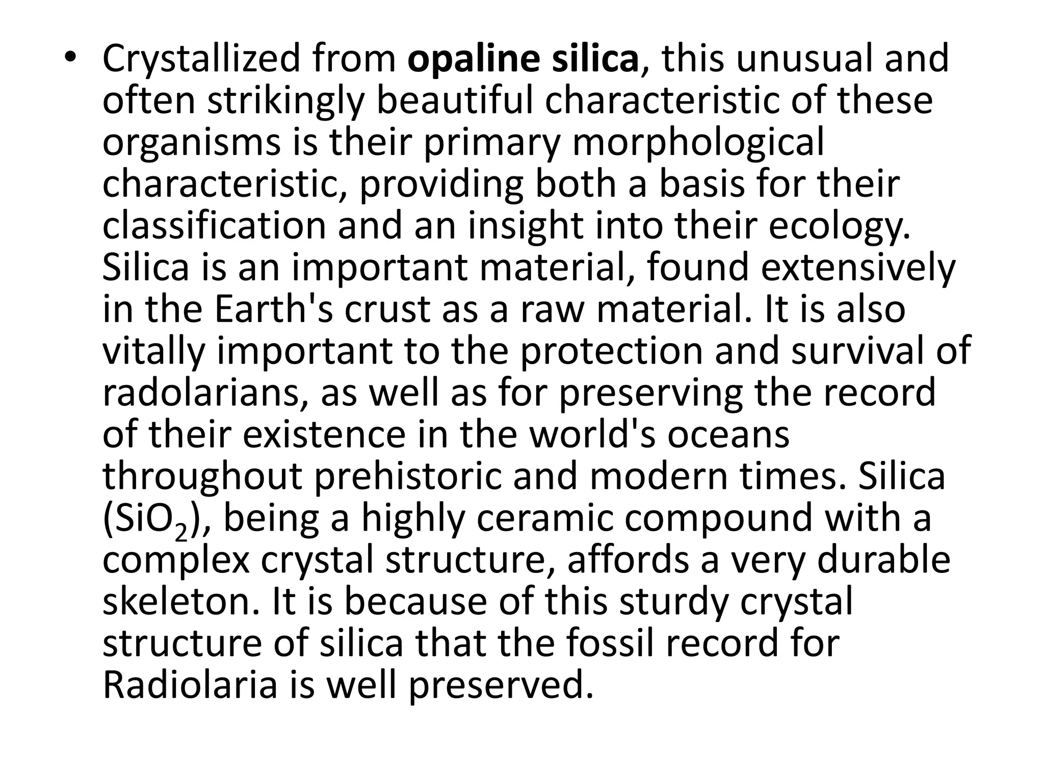 Morphotaxonmy, classification of Radiolaria | PPTX