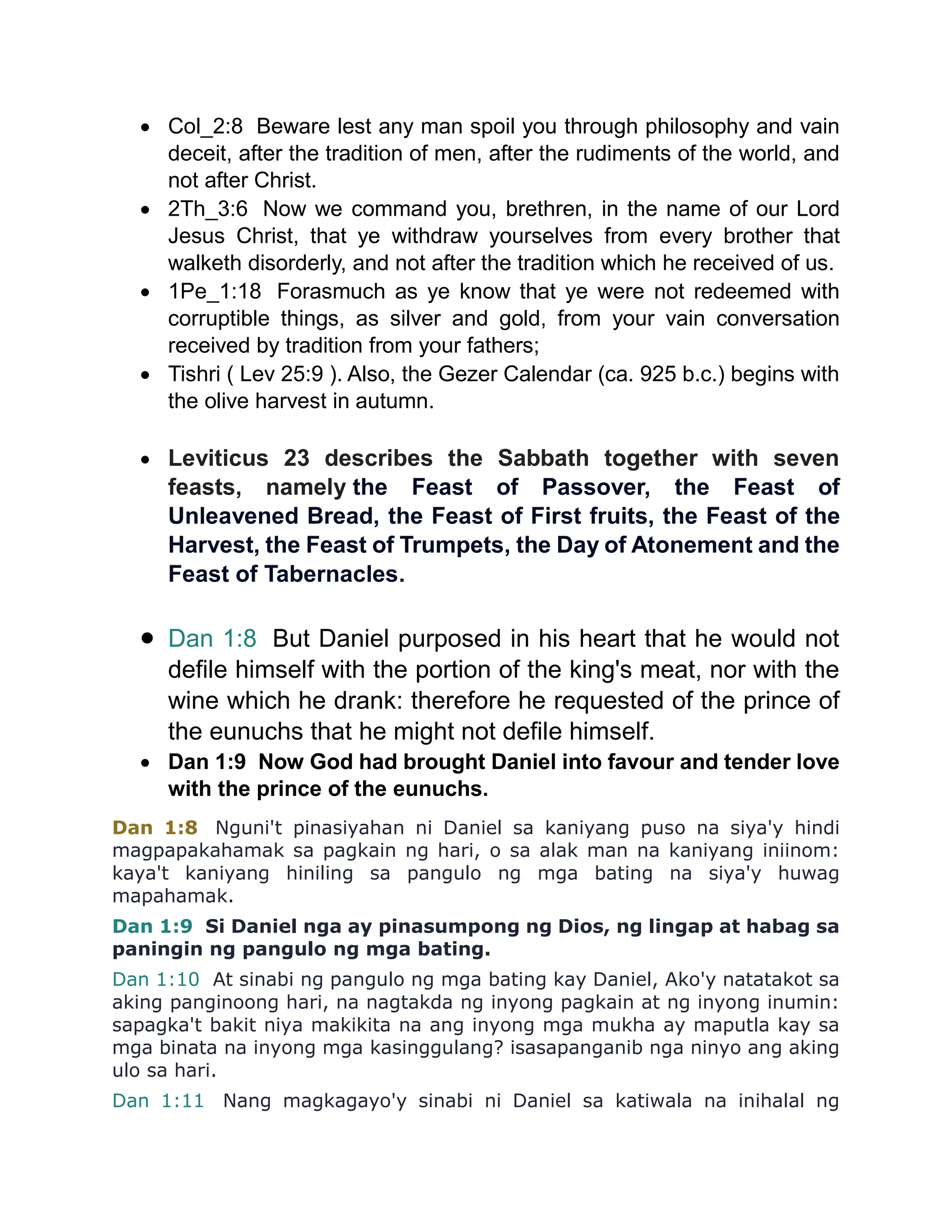 Bible Study Lesson About Tradition or Devotion.docx