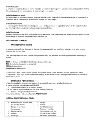 Radiología (Definición y Historia) | DOCX