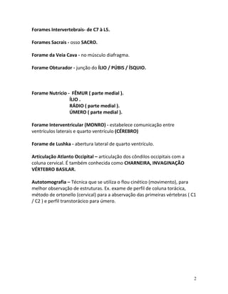 Radiologia anatomia e terminologia | DOC