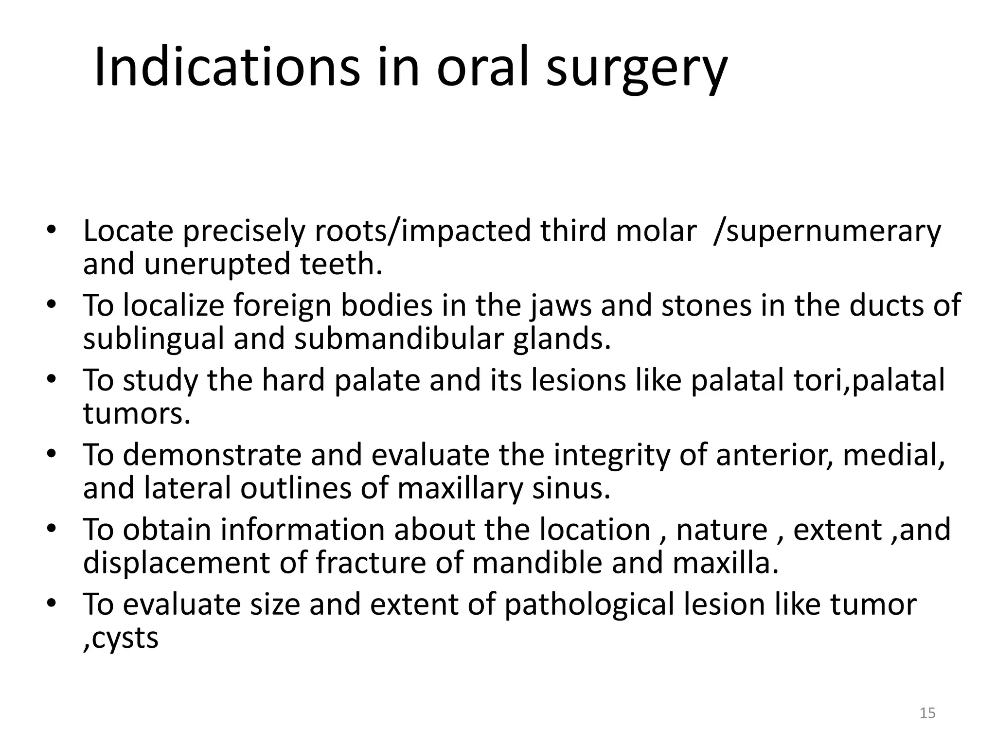 Radiology in oral & maxillofacial surgery | PPTX