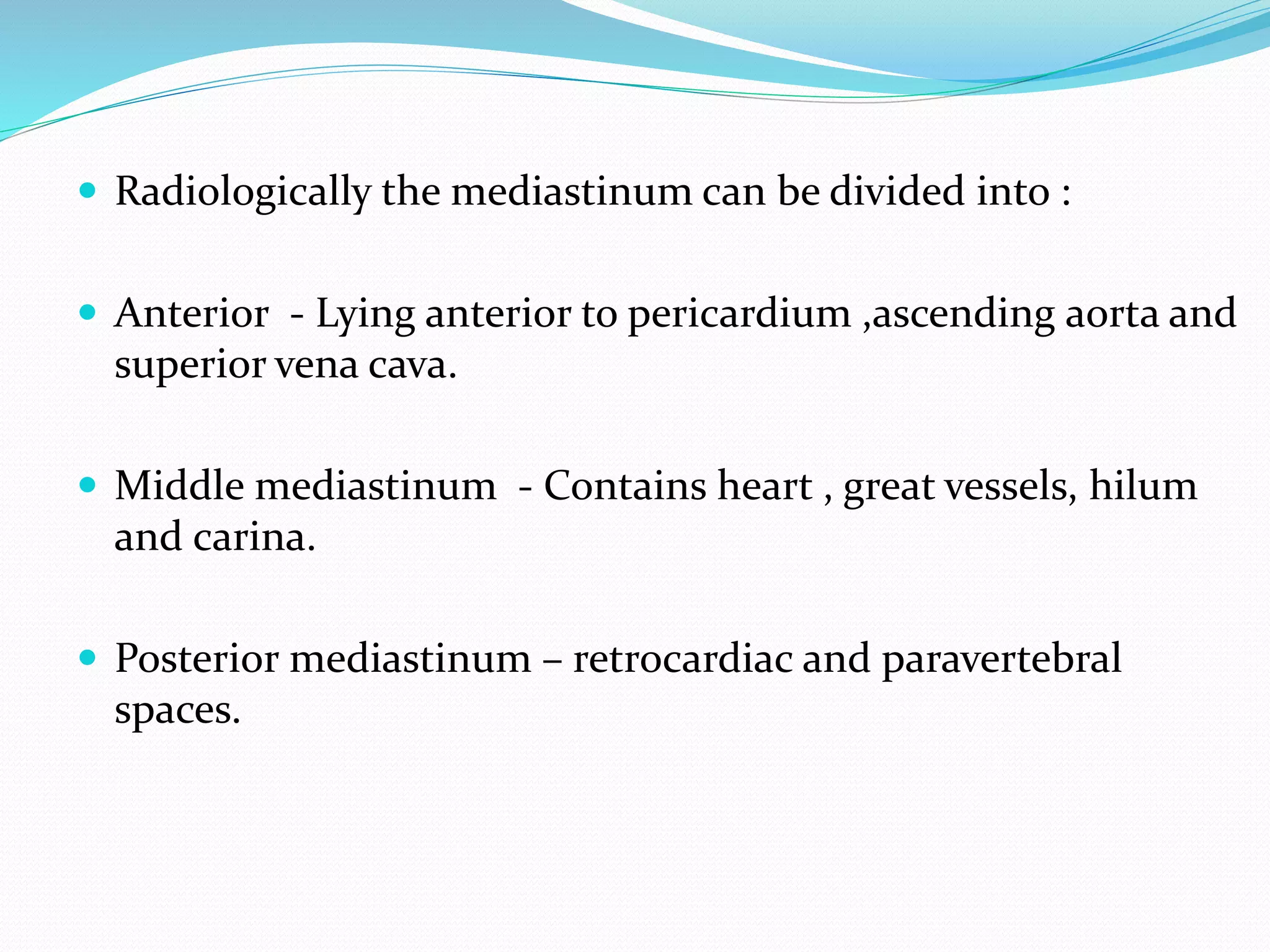Radiological anatomy of chest including lungs,mediastinum and thoracic ...
