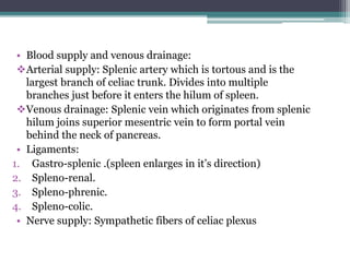 Radiological anatomy of pancreas and spleen | PPTX