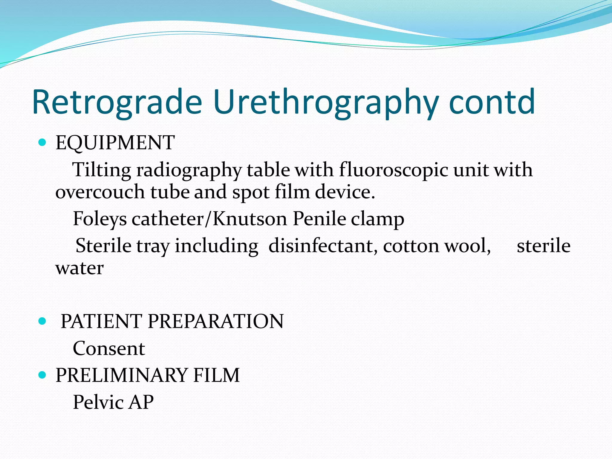 Radiological anatomy of the male urethra and techniques of imaging | PPTX
