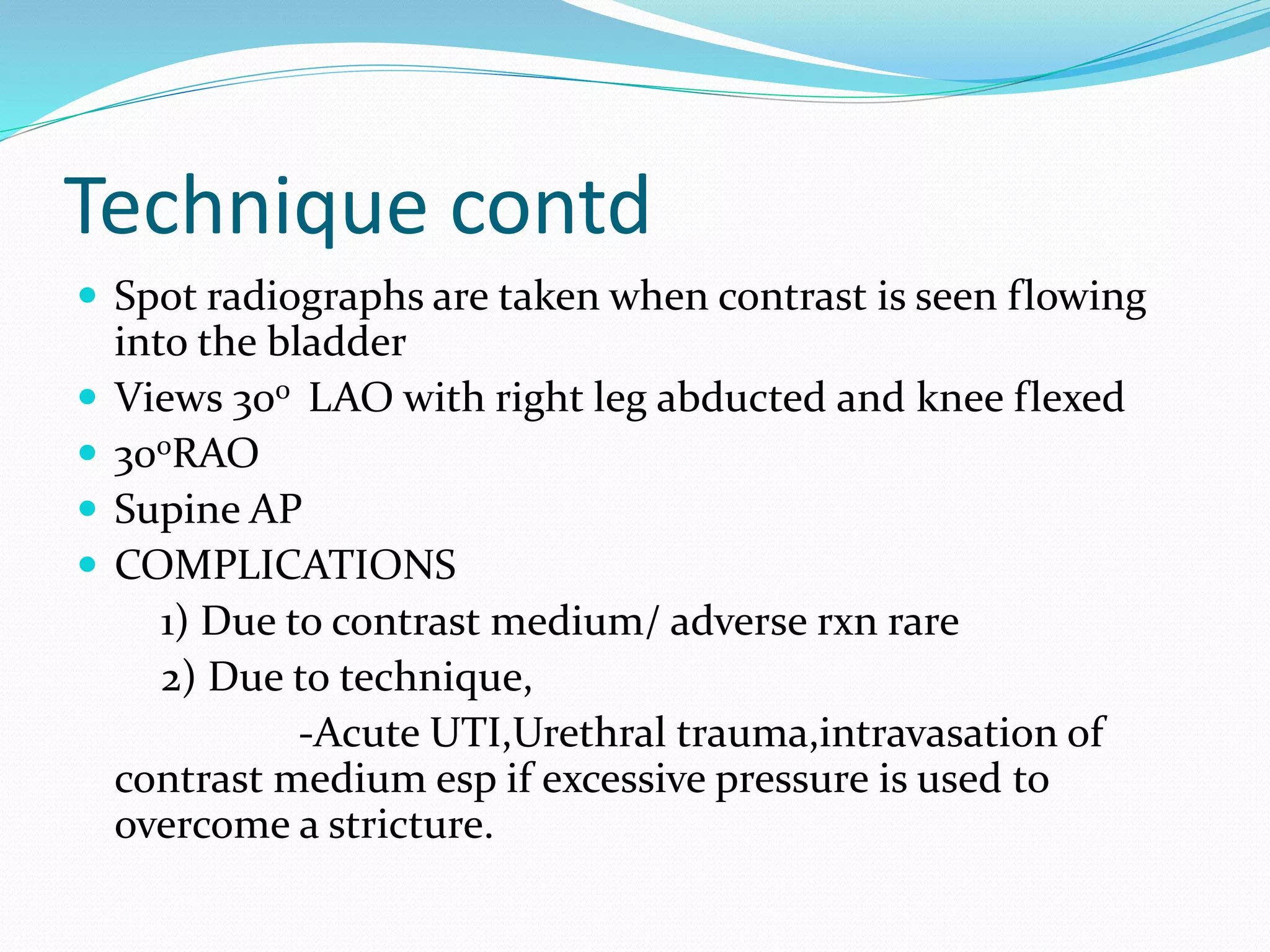 Radiological anatomy of the male urethra and techniques of imaging | PPTX