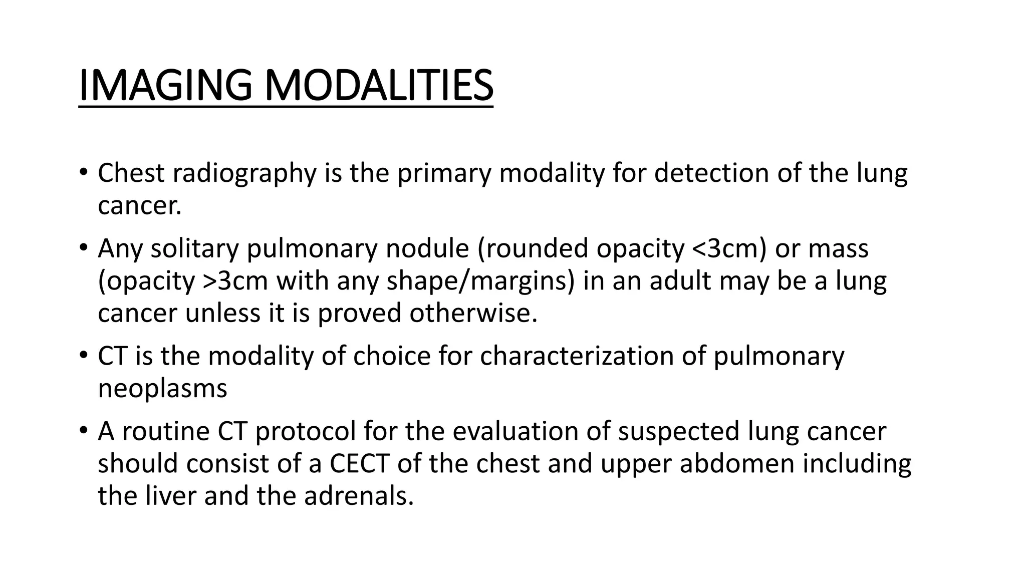 Radiological approach to lung neoplasms | PPTX