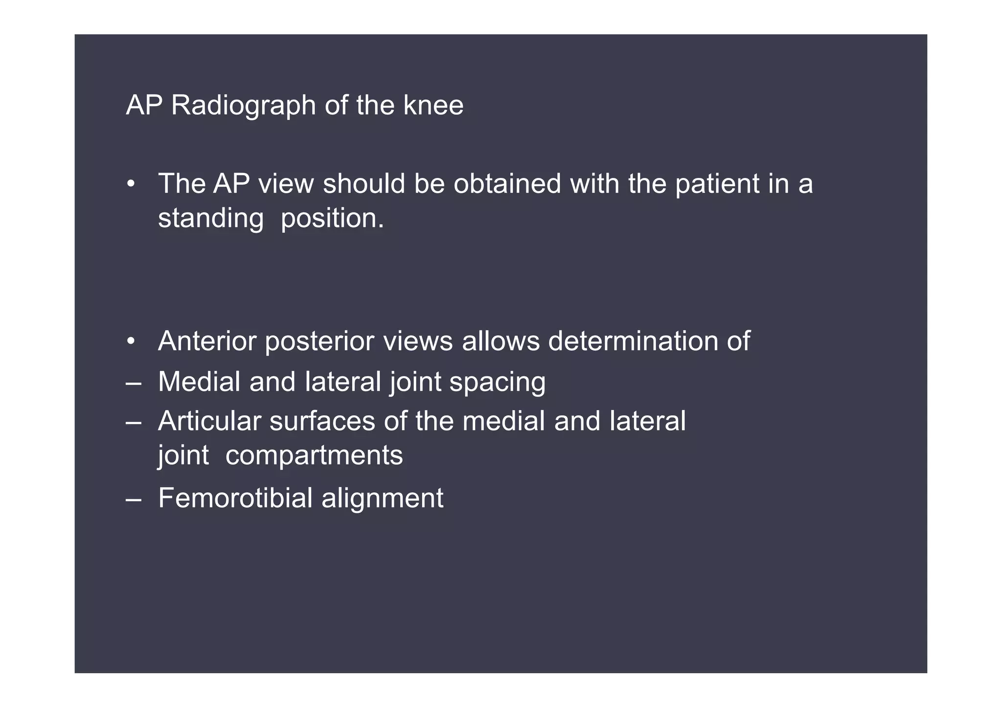 Radiological evaluation of TKR by Dr. D. P. Swami | PPTX
