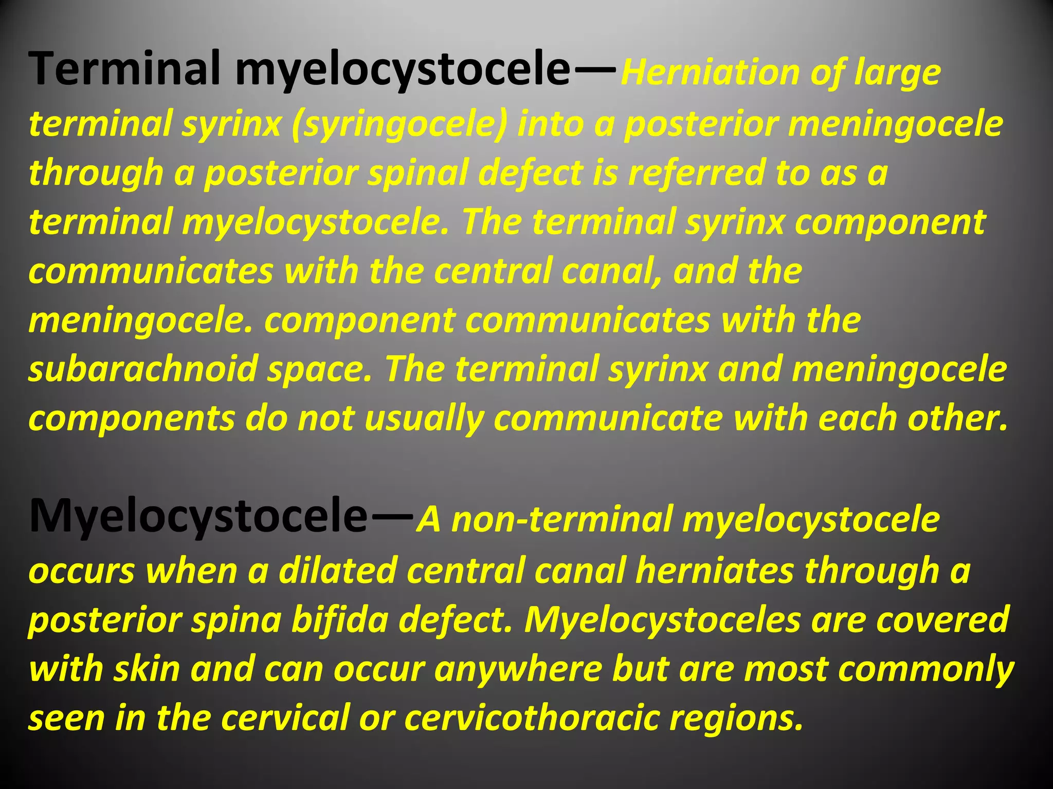 Radiological findings of congenital anomalies of the spine and spinal ...