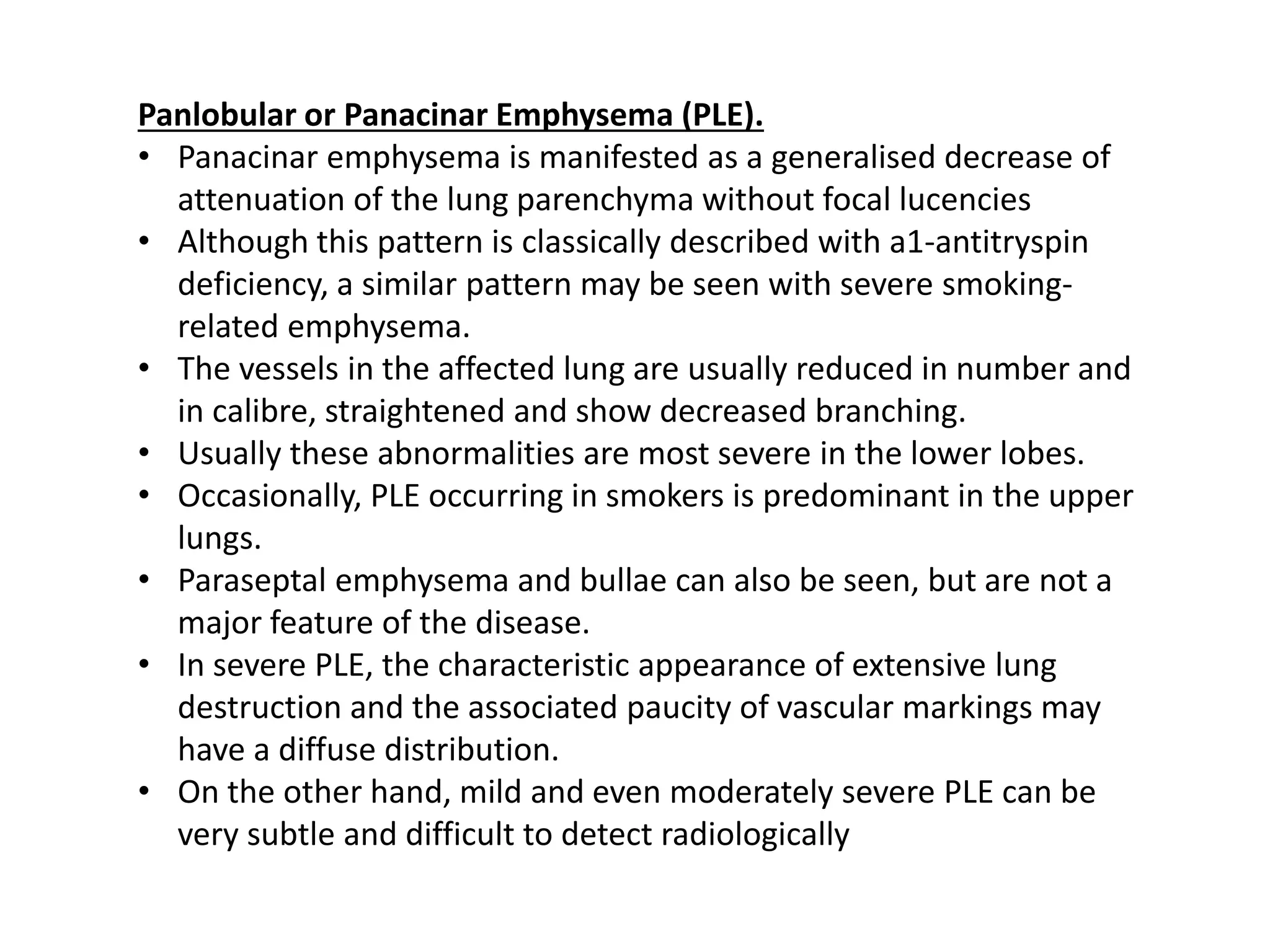 Radiological imaging of copd | PPTX