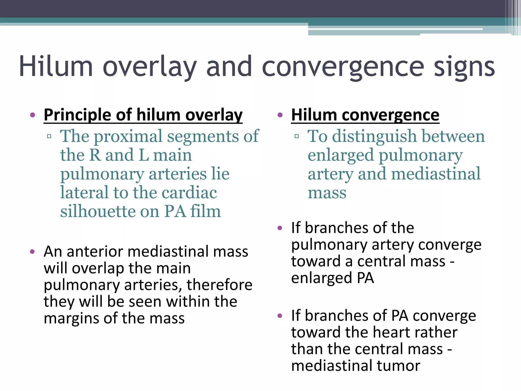 Radiological imaging of mediastinal masses | PPTX
