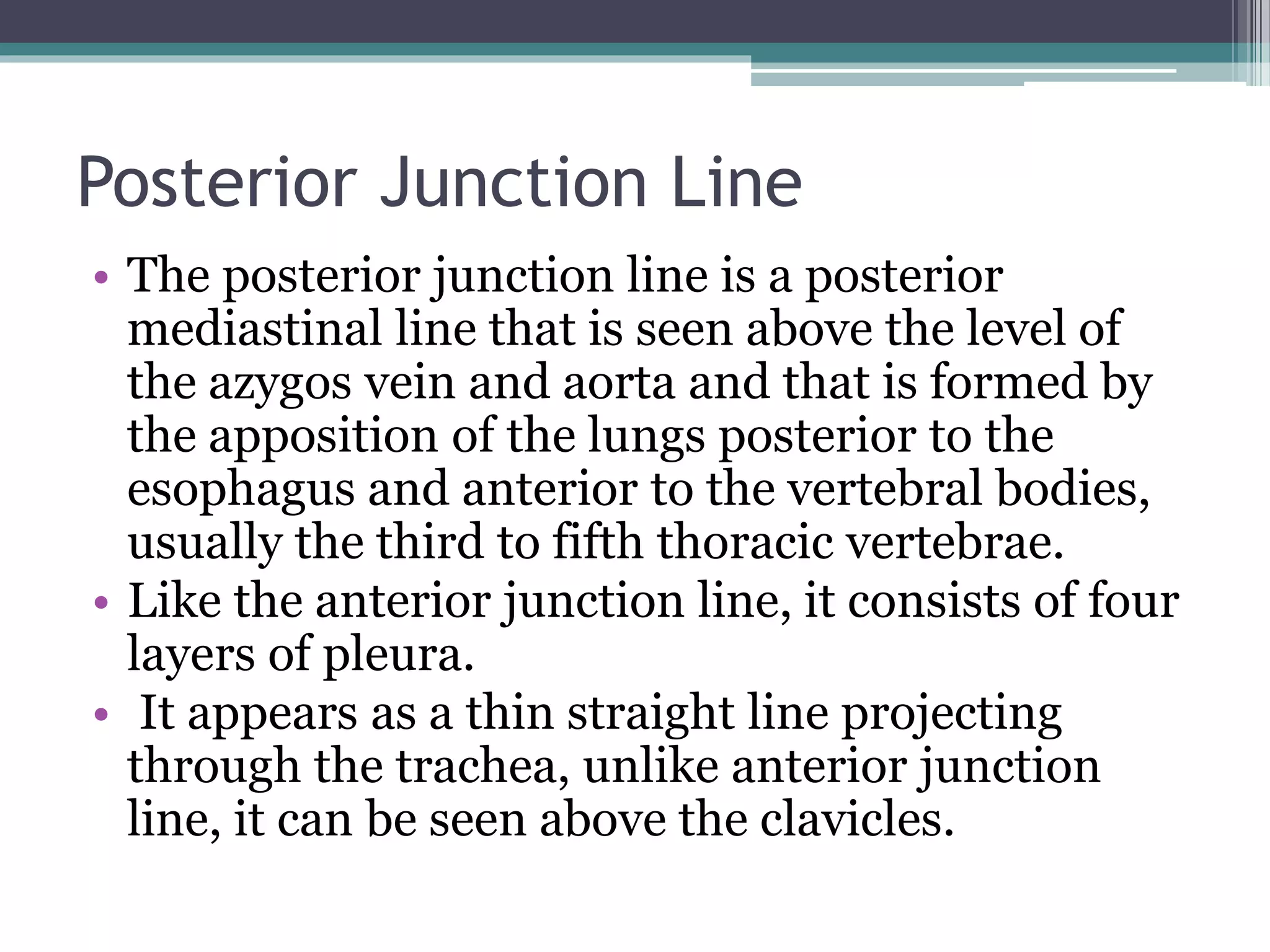 Radiological imaging of mediastinal masses | PPTX