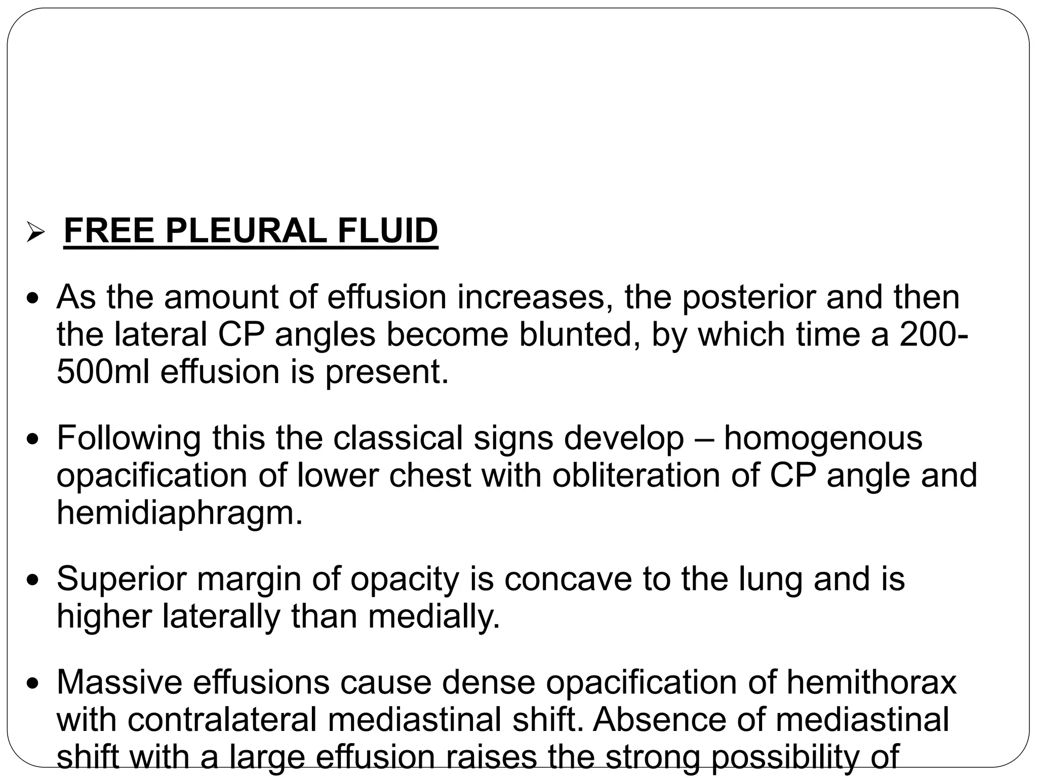 Radiological imaging of pleural diseases | PPTX