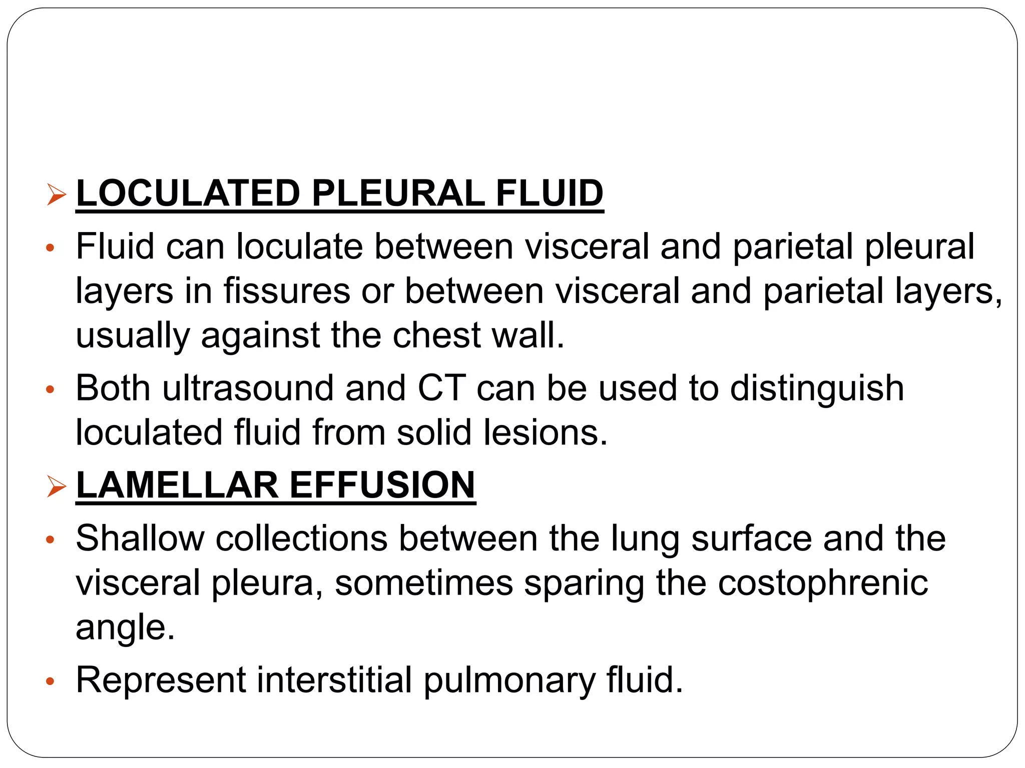 Radiological imaging of pleural diseases | PPTX