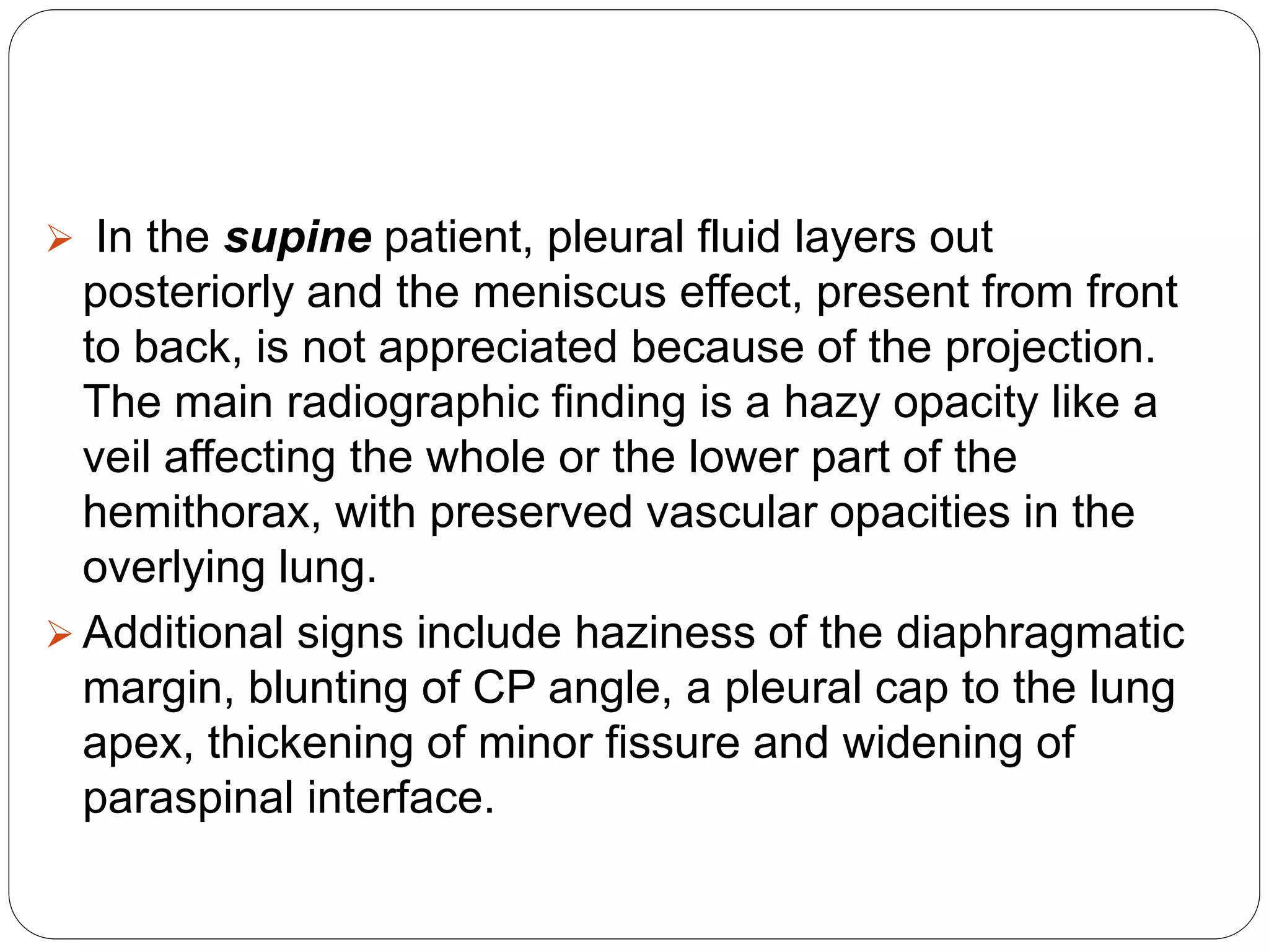 Radiological imaging of pleural diseases | PPTX