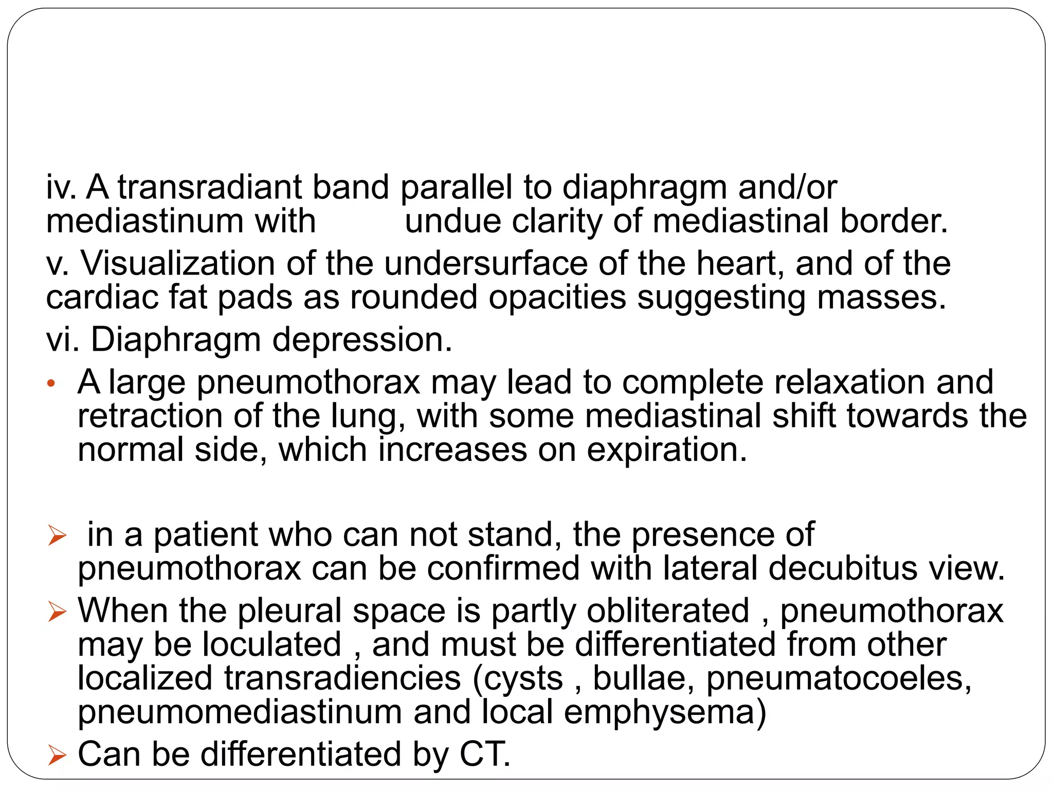 Radiological imaging of pleural diseases | PPTX