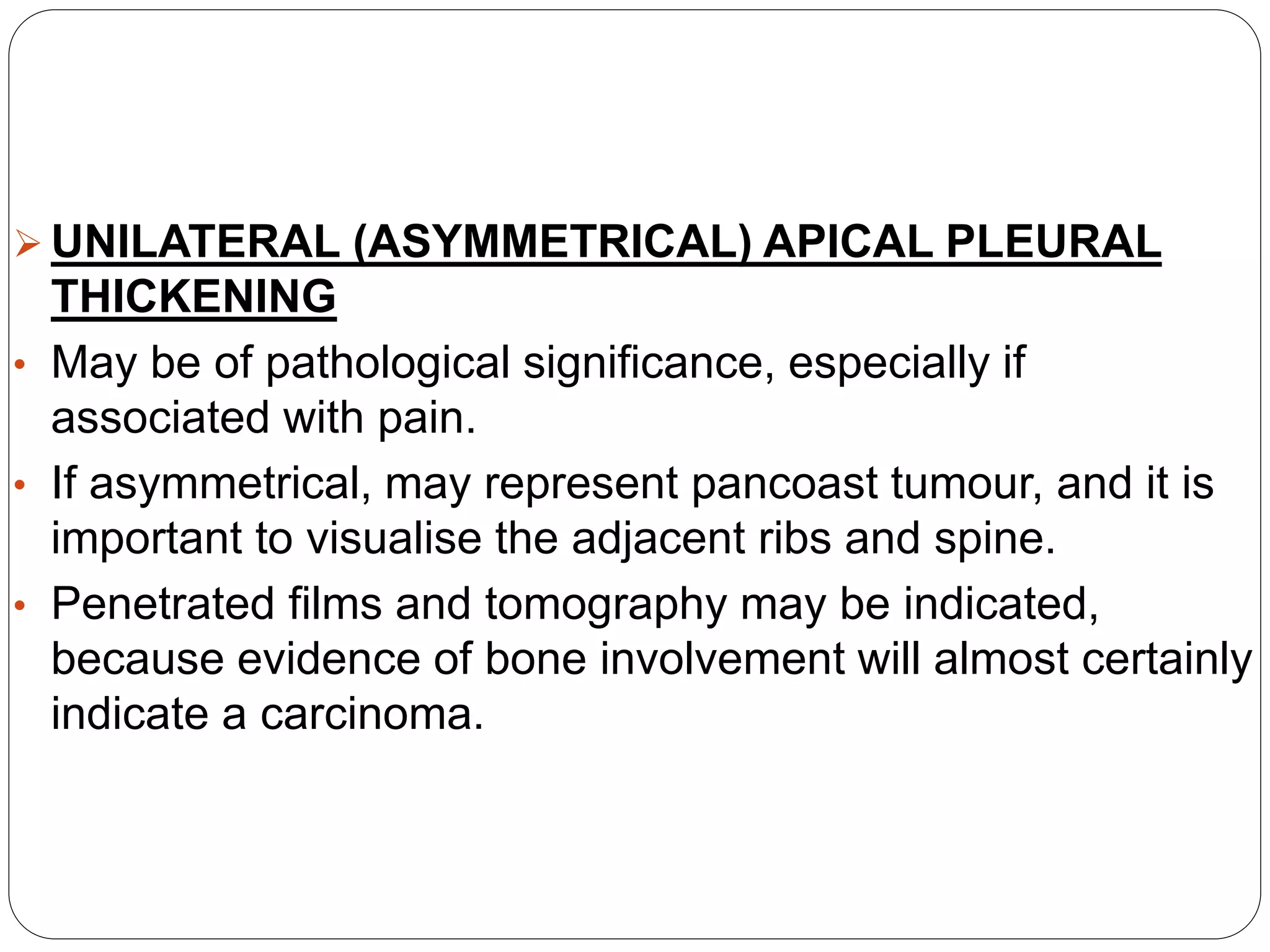Radiological imaging of pleural diseases | PPTX