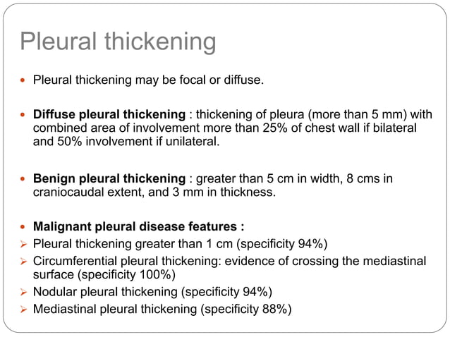 Radiological imaging of pleural diseases | PPTX