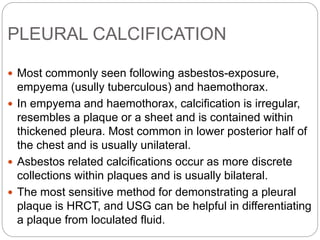 Radiological imaging of pleural diseases | PPTX