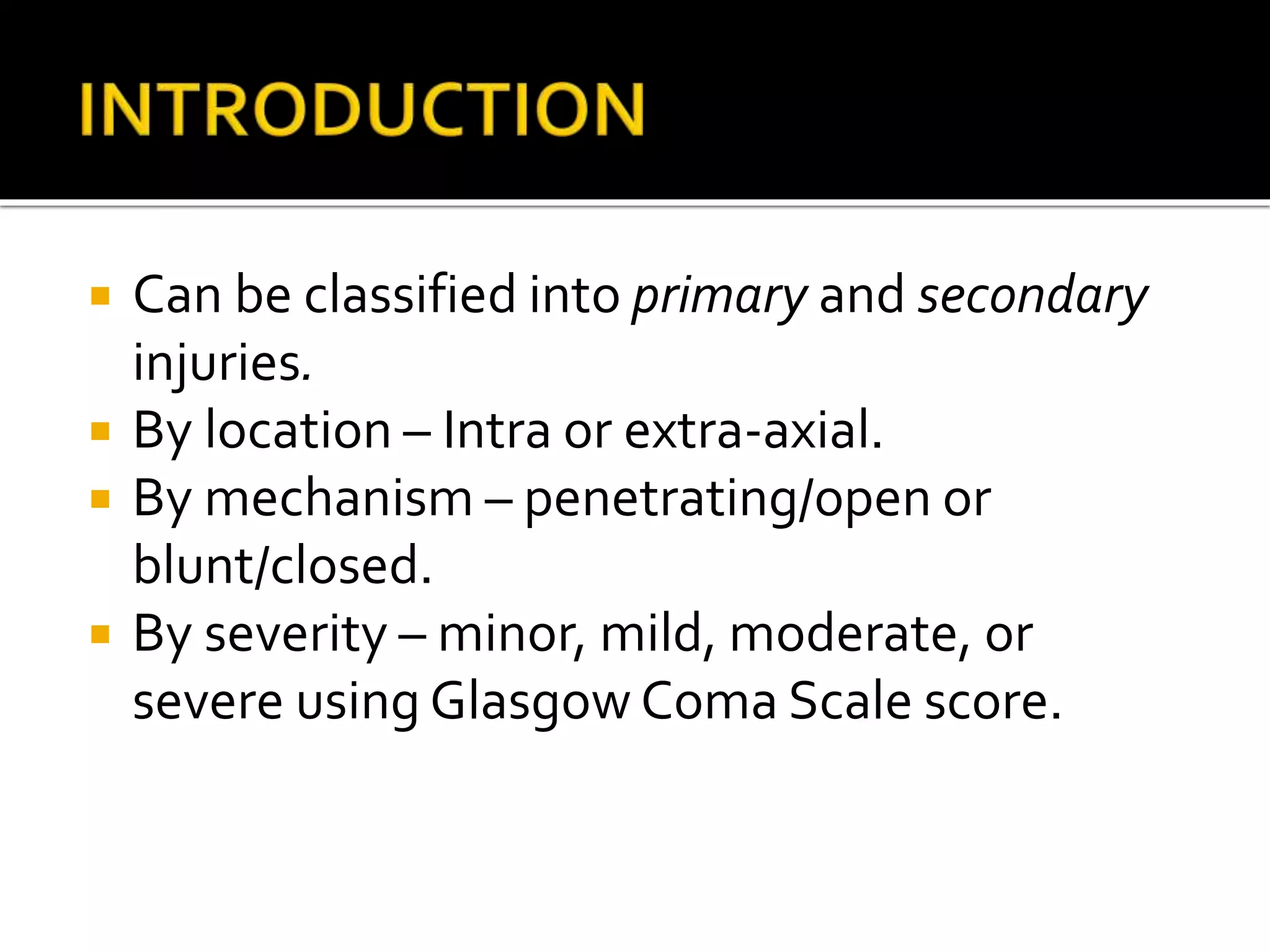 Radiological Investigations for Neuro Trauma | PPT Radiological Investigations for Neuro Trauma | PPT