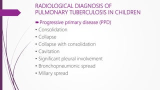 Radiological patterns, management of pediatric tb | PPT
