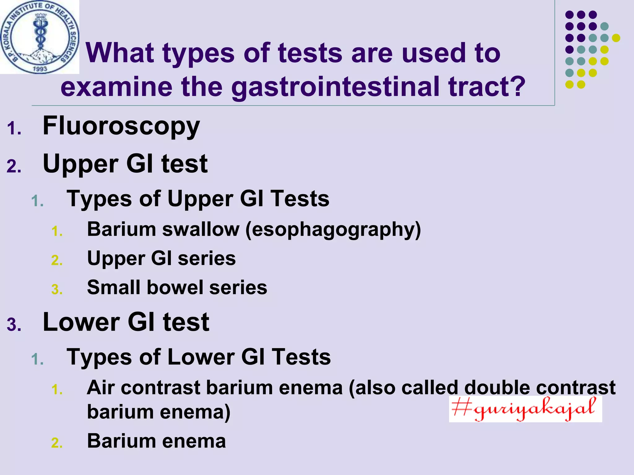 Radiological procedure of GI Tract 01 | PPTX